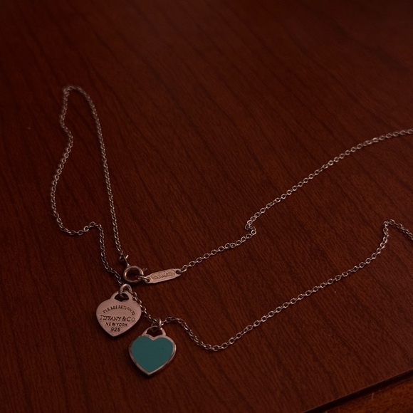 Tiffany & Co. | Jewelry | Tiffany Co Return To Tiffany Double Heart Enamel Sterling Silver ...